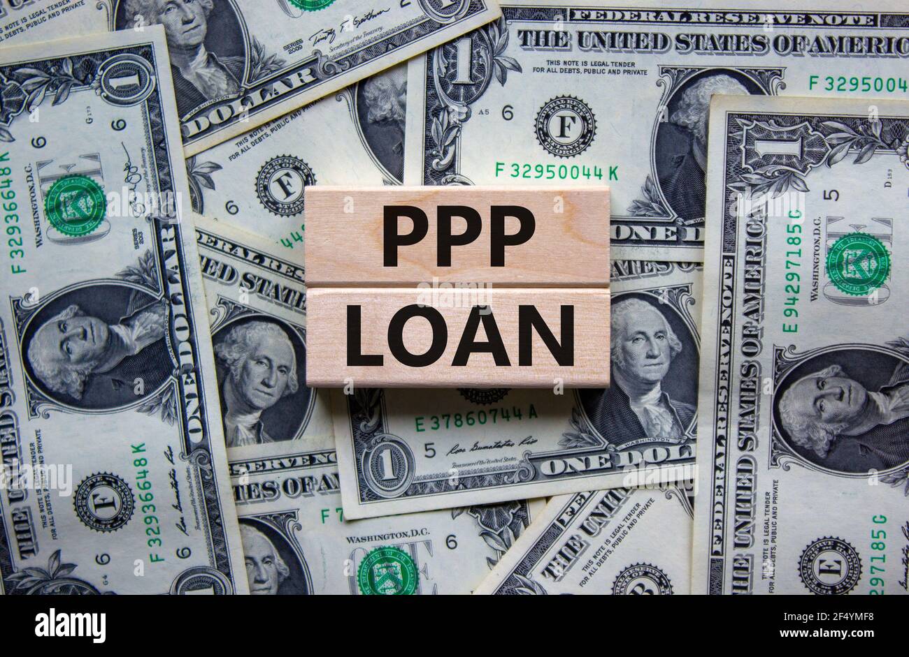 PPP, paycheck protection program loan symbol. Concept words PPP ...