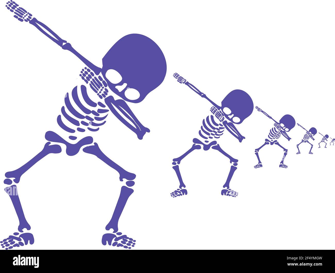 Skeleton dab, A group of skeletons dabbing Stock Vector Image & Art - Alamy