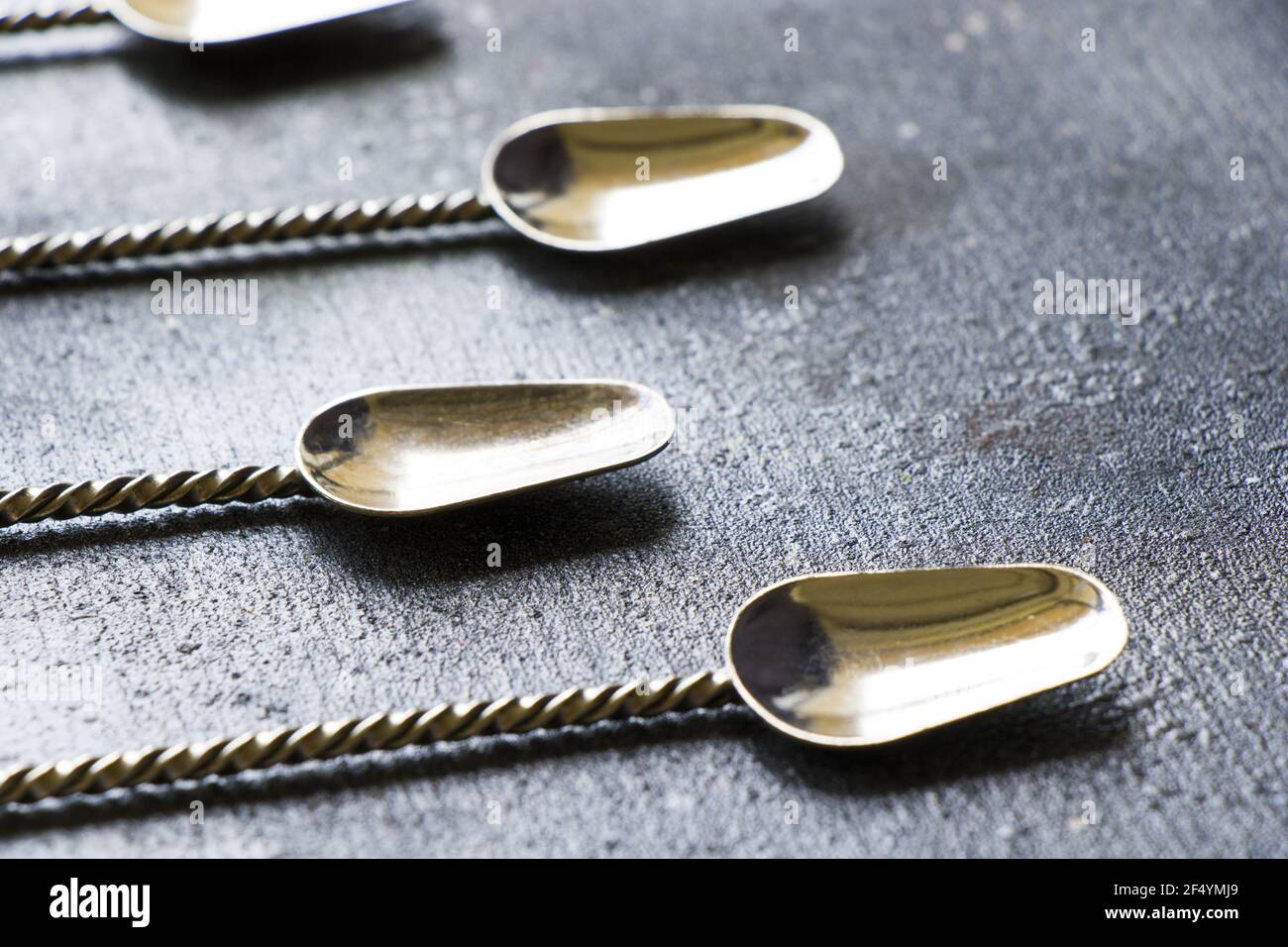 Tarnished spoons hi-res stock photography and images - Alamy