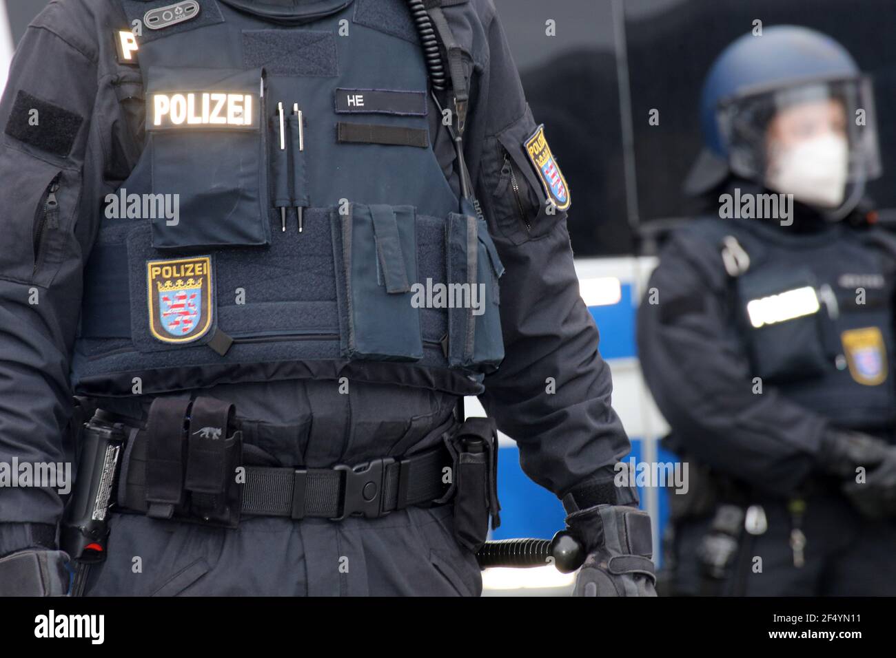 Symbol image police operation (Hesse, Germany Stock Photo - Alamy
