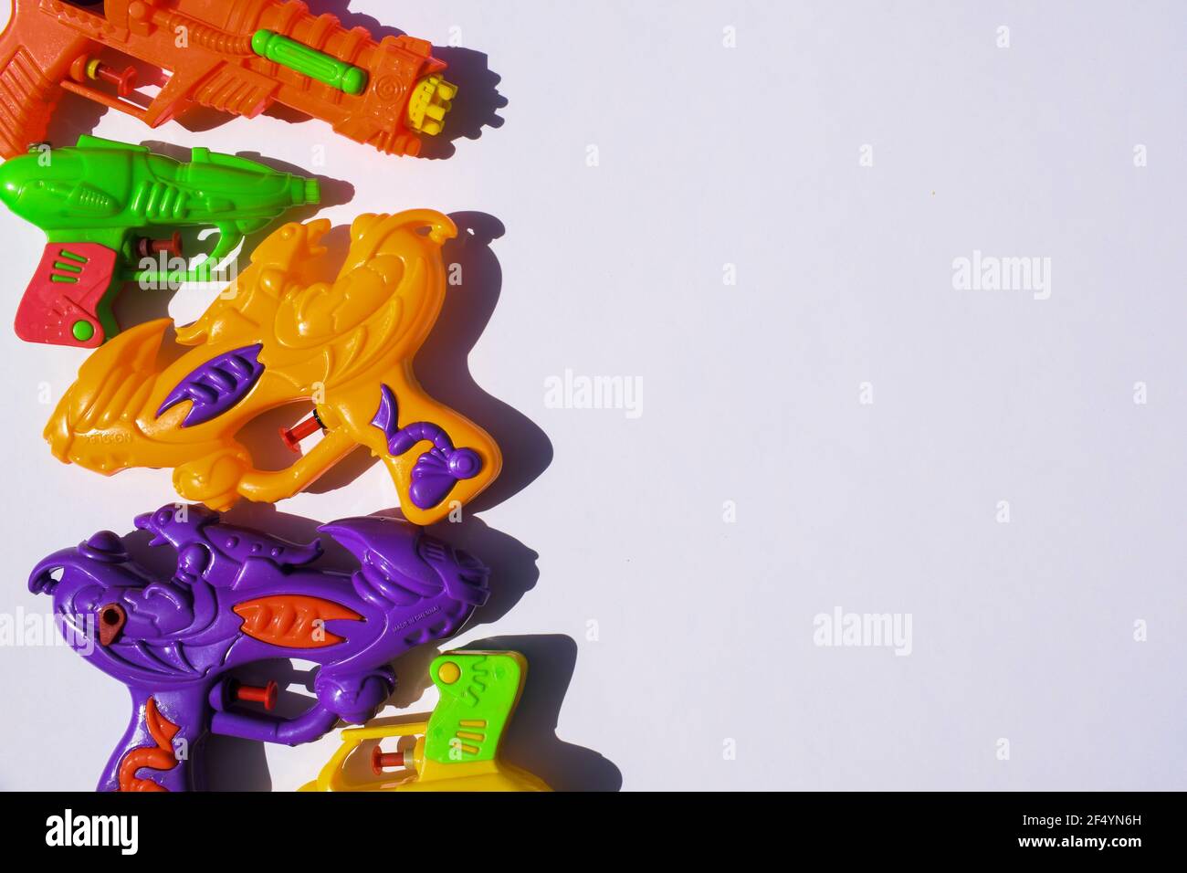 Pichkari, a water gun or toy gun used as props to shoot water and play ...