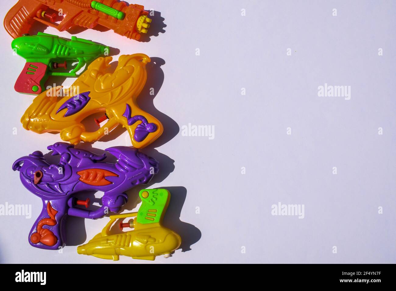 Pichkari, a water gun or toy gun used as props to shoot water and play ...