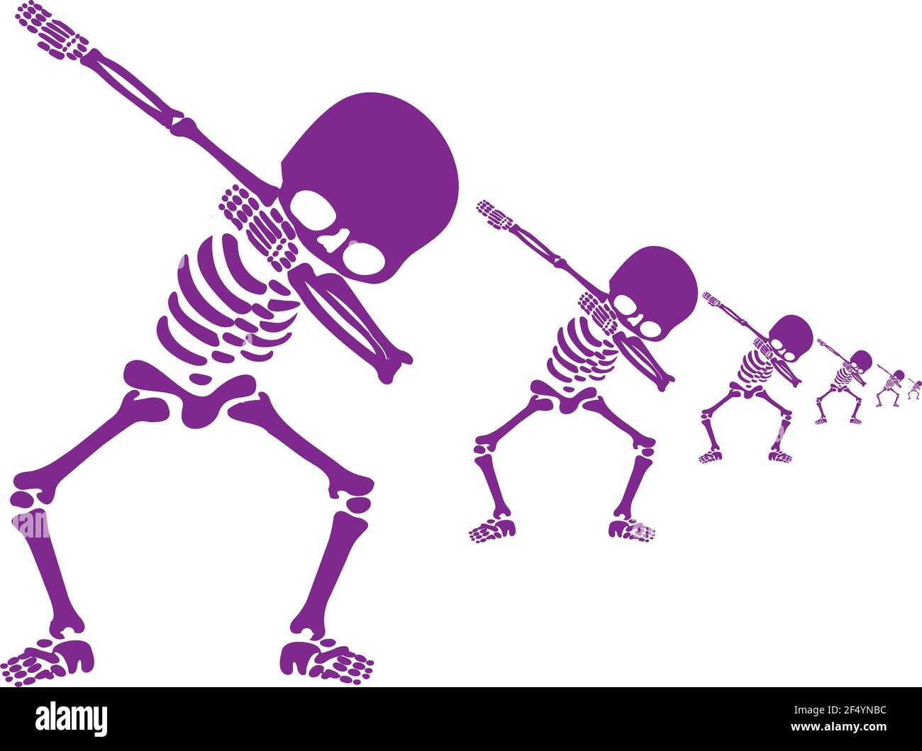 Skeleton dab, A group of skeletons dabbing Stock Vector Image & Art - Alamy