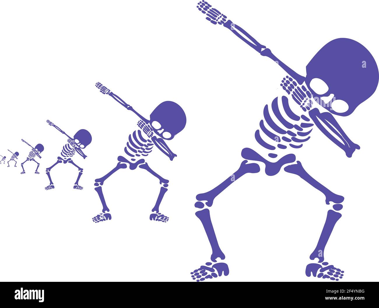 Skeleton dab, A group of skeletons dabbing Stock Vector Image & Art - Alamy
