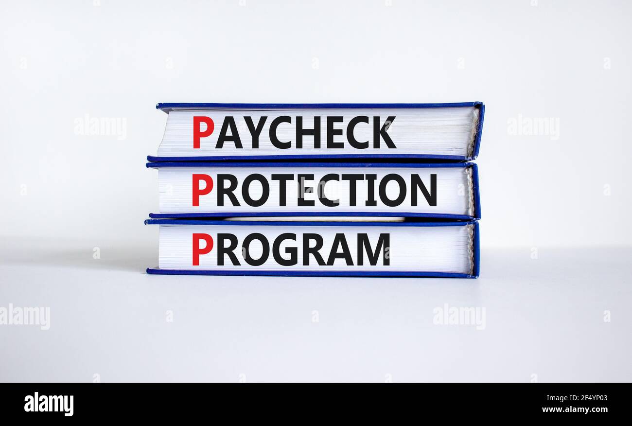 PPP, paycheck protection program symbol. Concept words PPP, paycheck ...