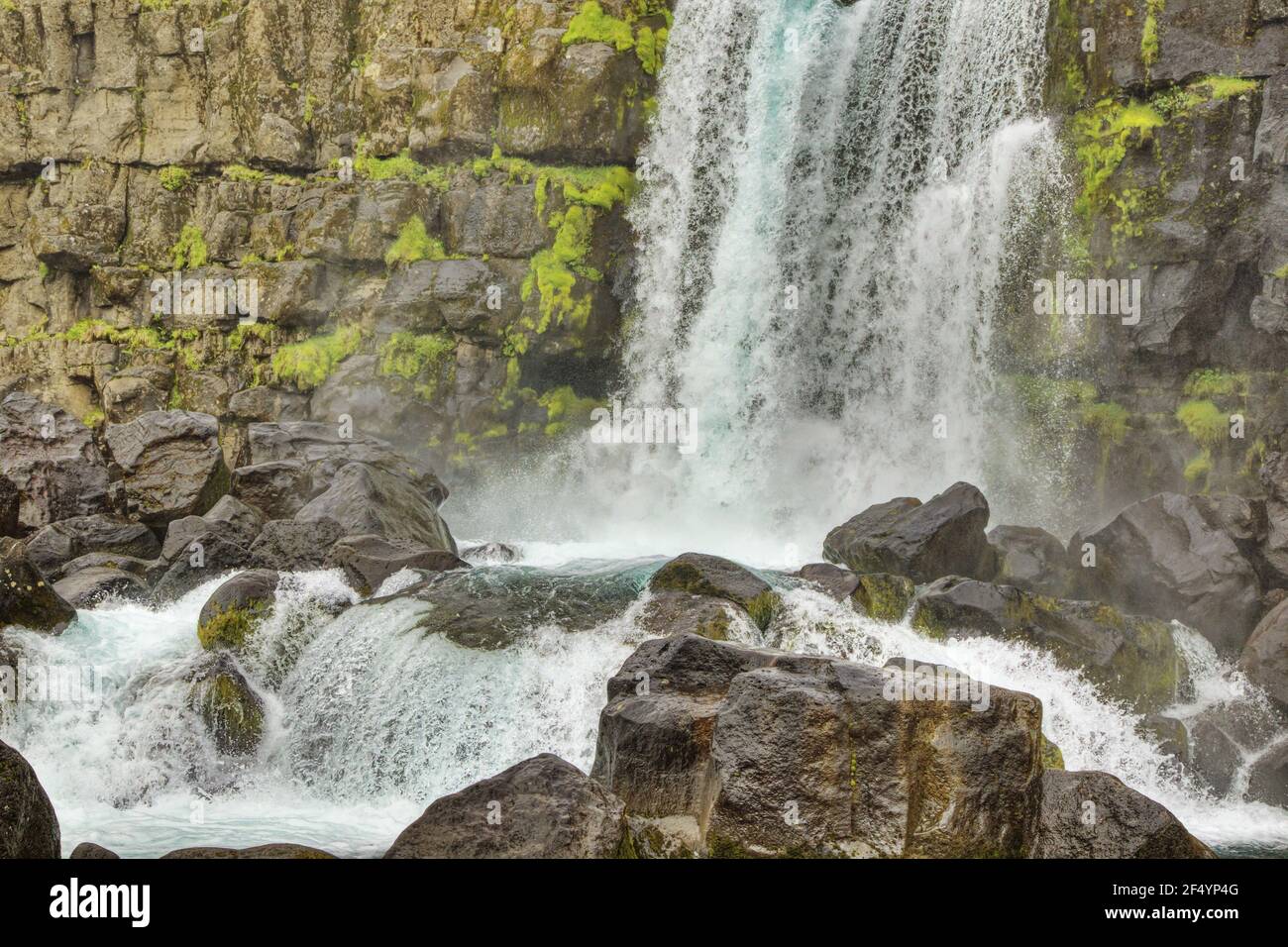 Thingvellir national park waterfall hi-res stock photography and images ...