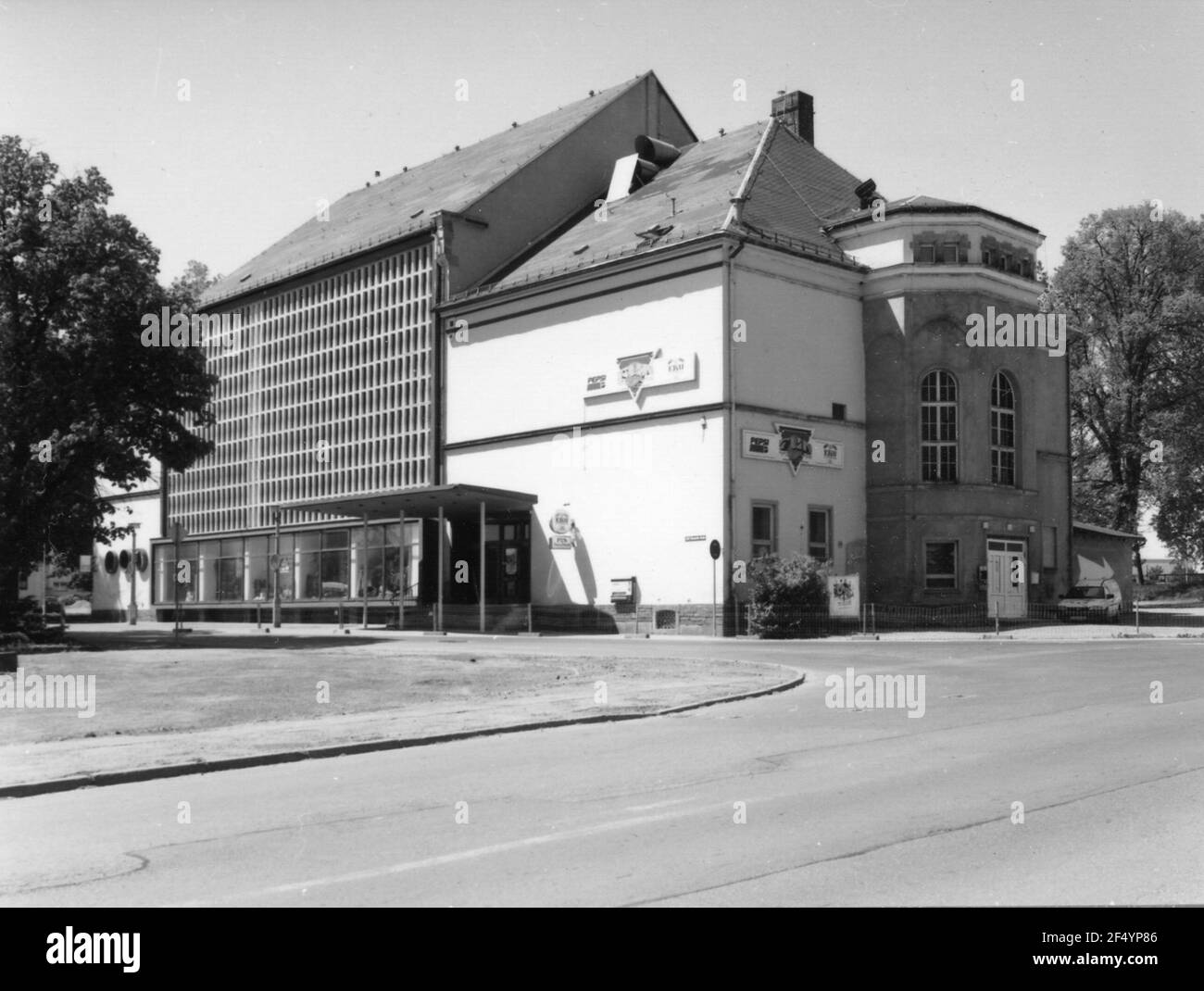 Germany. Commercial building or industrial object. Street view Stock ...