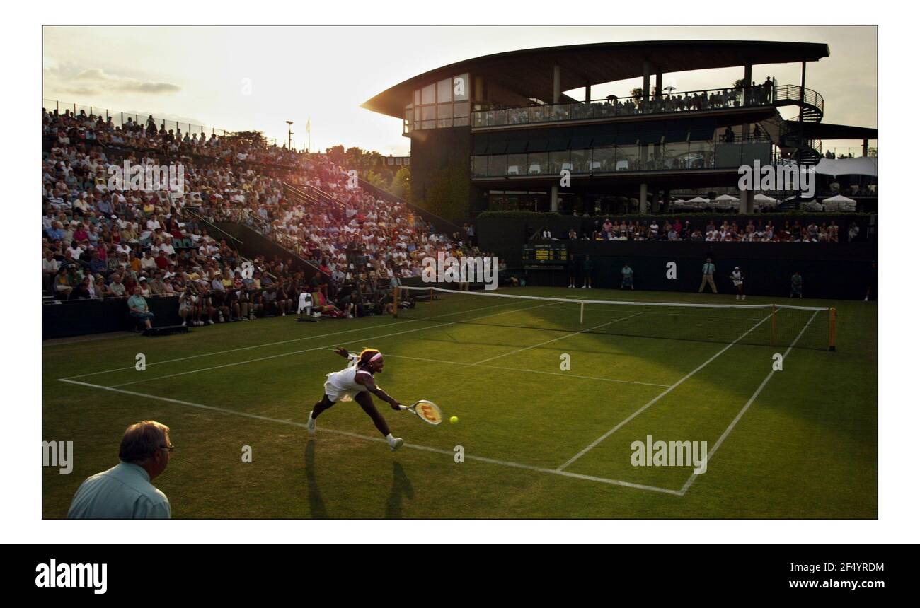 Serena Williams plays Angela Haynes at Wimbledonpic David Sandison 21/5 ...