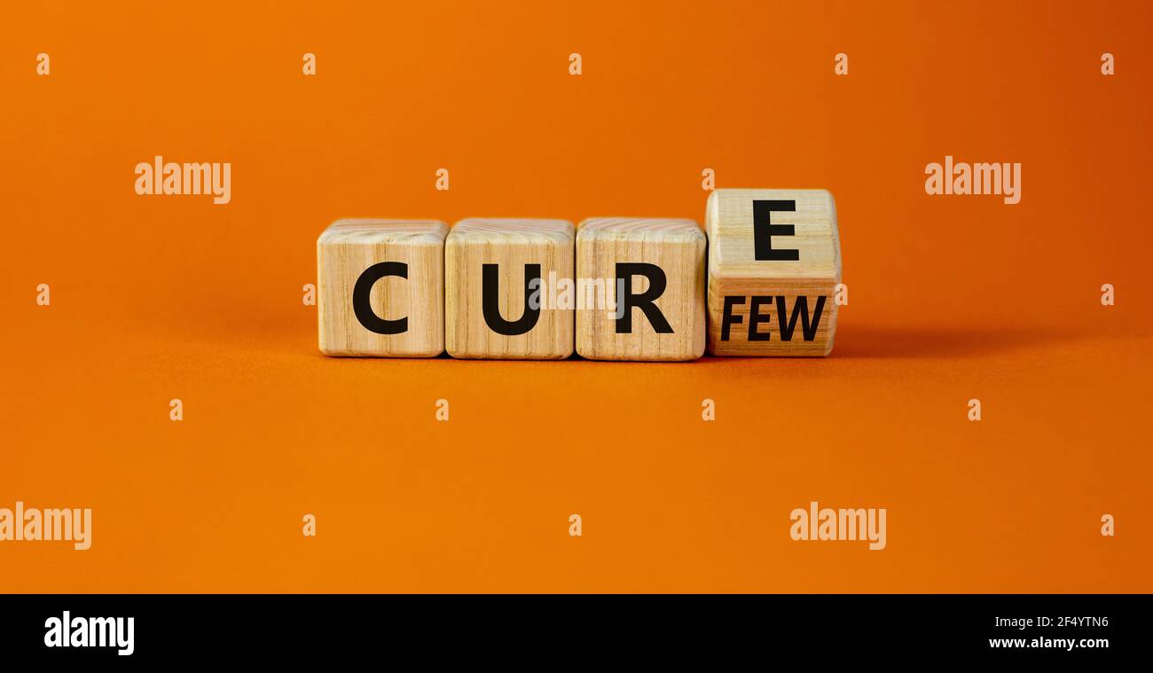 Curfew and cure symbol. Turned a cube and changed the word 'curfew' to ...