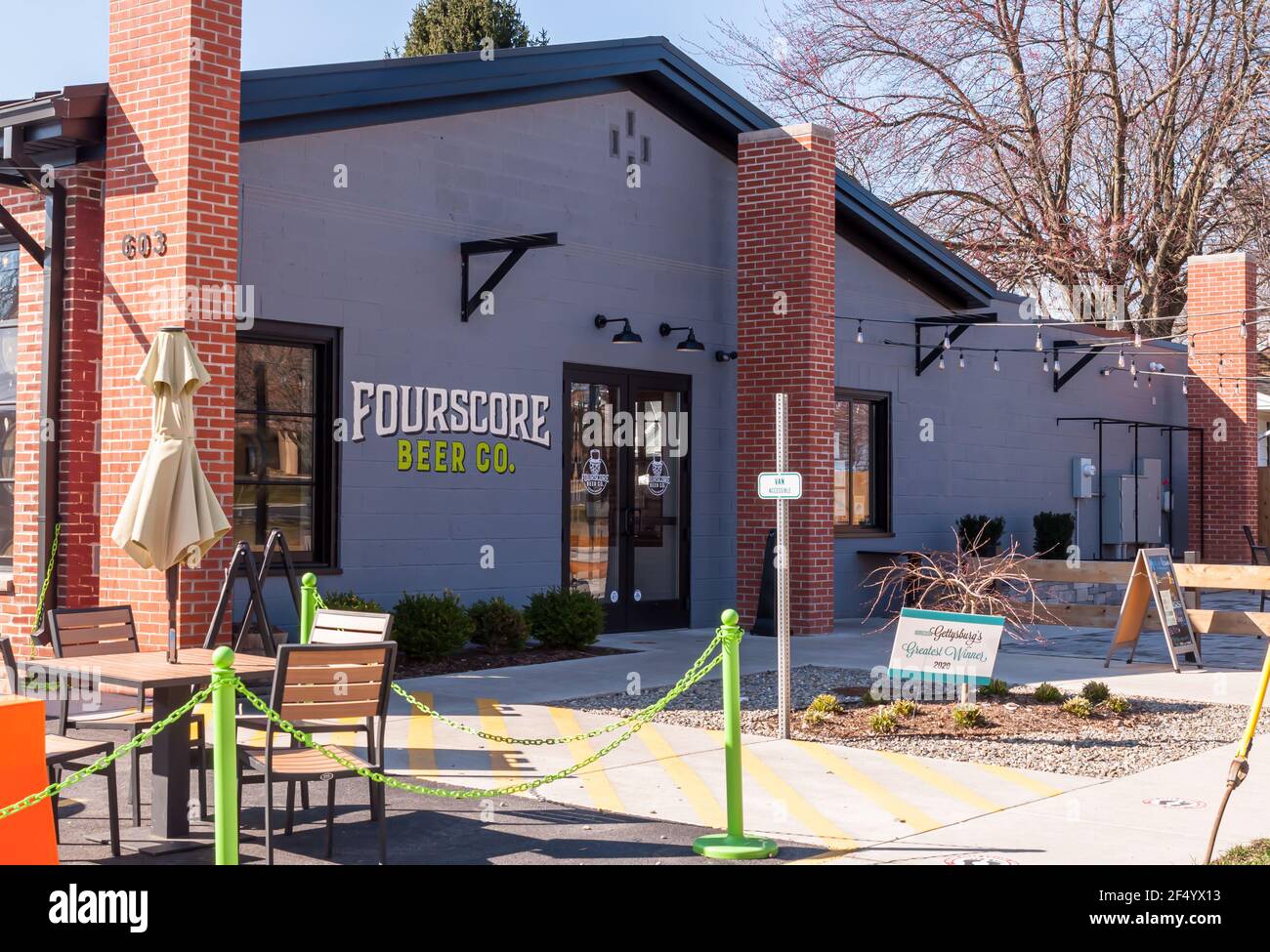 The Four Score Beer Company restaurant, a popular bar and restaurant ...