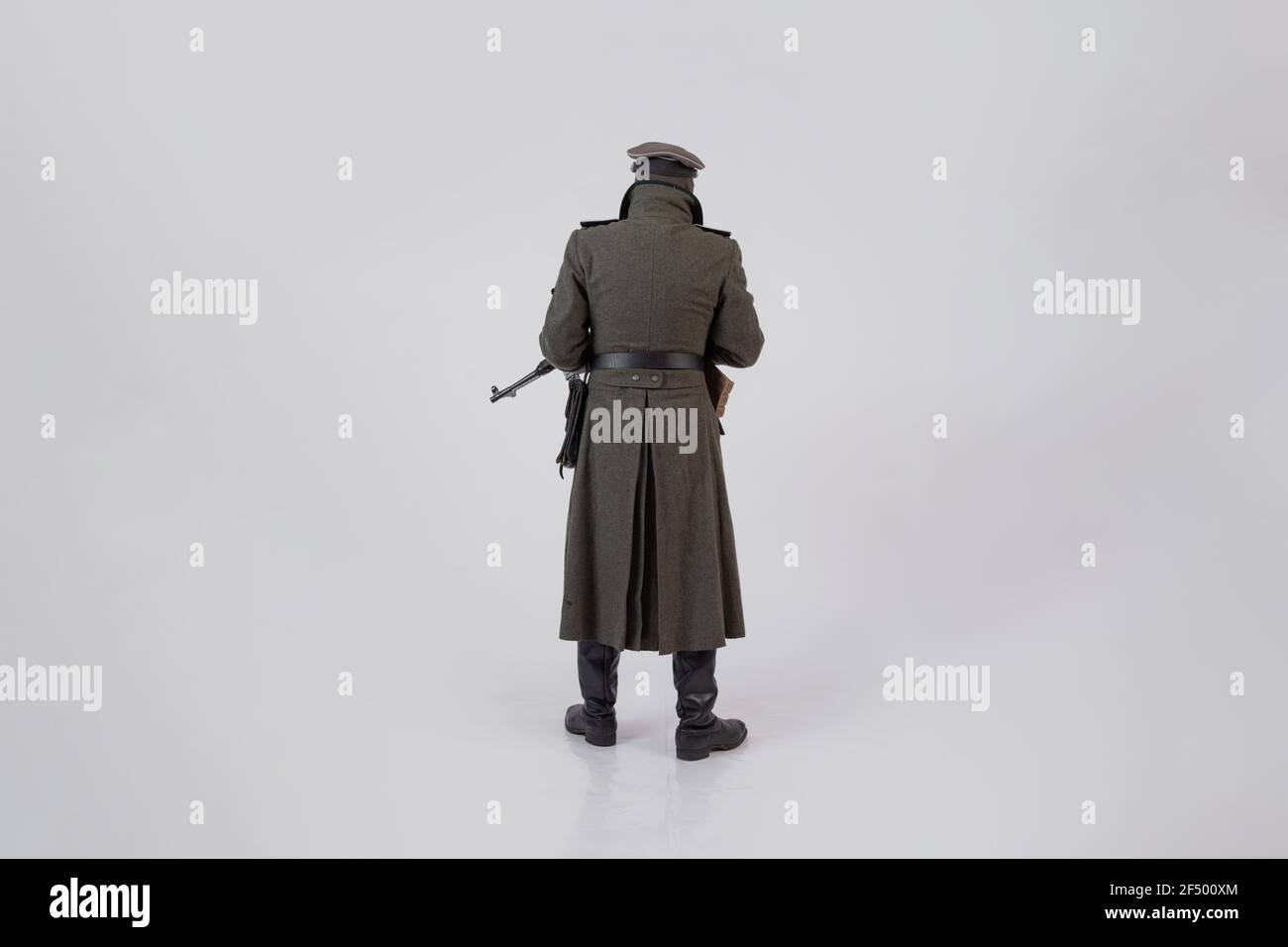 Male actor reenactor in historical uniform as an officer of the German ...