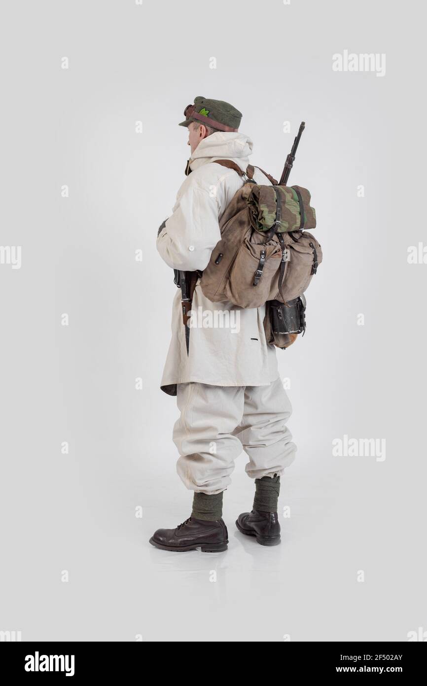 Male Actor In The Winter Military Uniform Of An German High Resolution ...