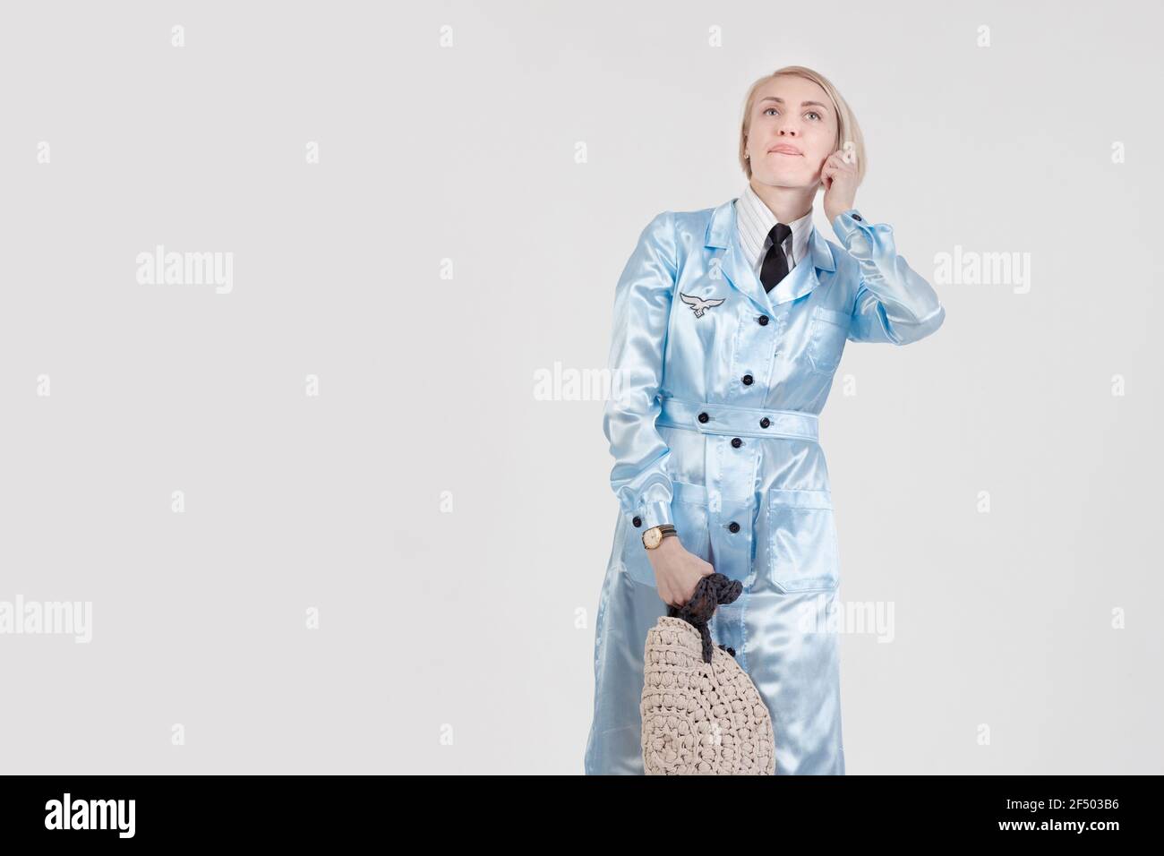 Woman actor reenactor in historical clothes RAD of the German fashion ...