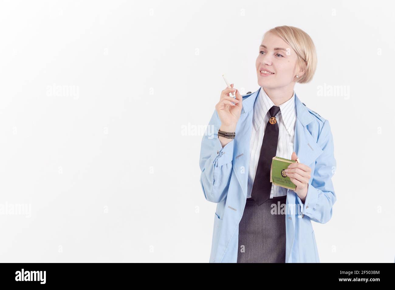 Woman actor reenactor in historical clothes RAD of the German fashion ...