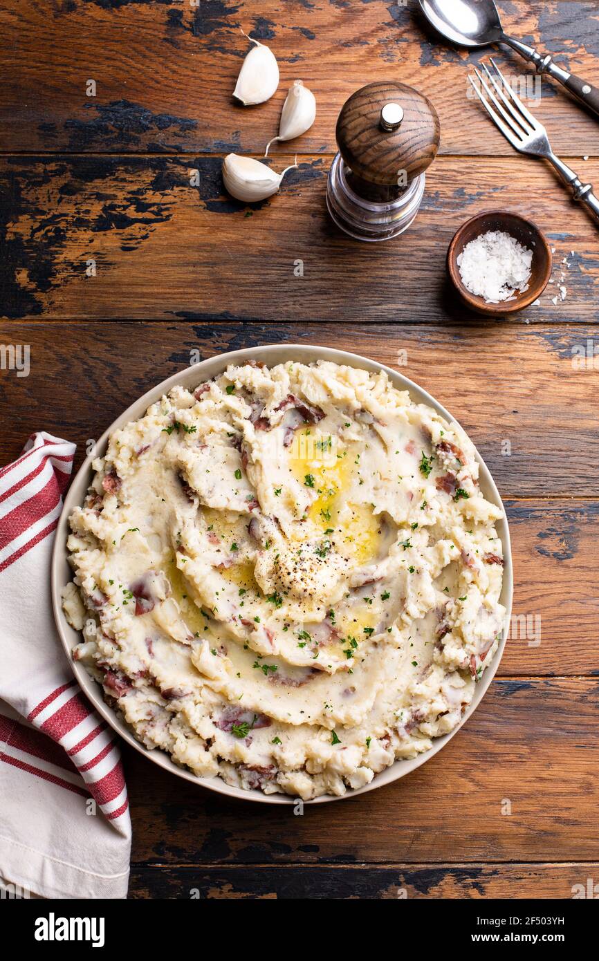 Traditional southern mashed potatoes Stock Photo - Alamy