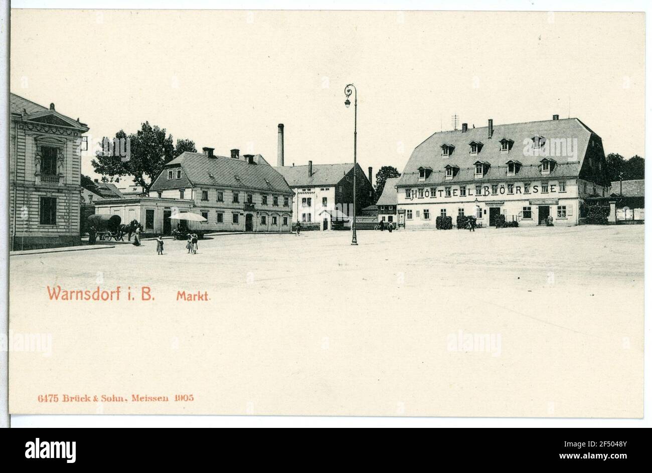 market Warnsdorf. Markt Stock Photo - Alamy