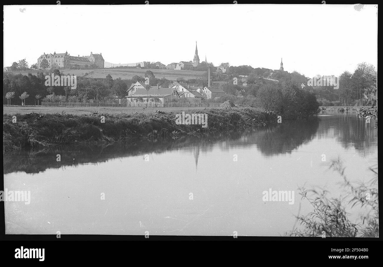 View side residential buildings Black and White Stock Photos & Images ...