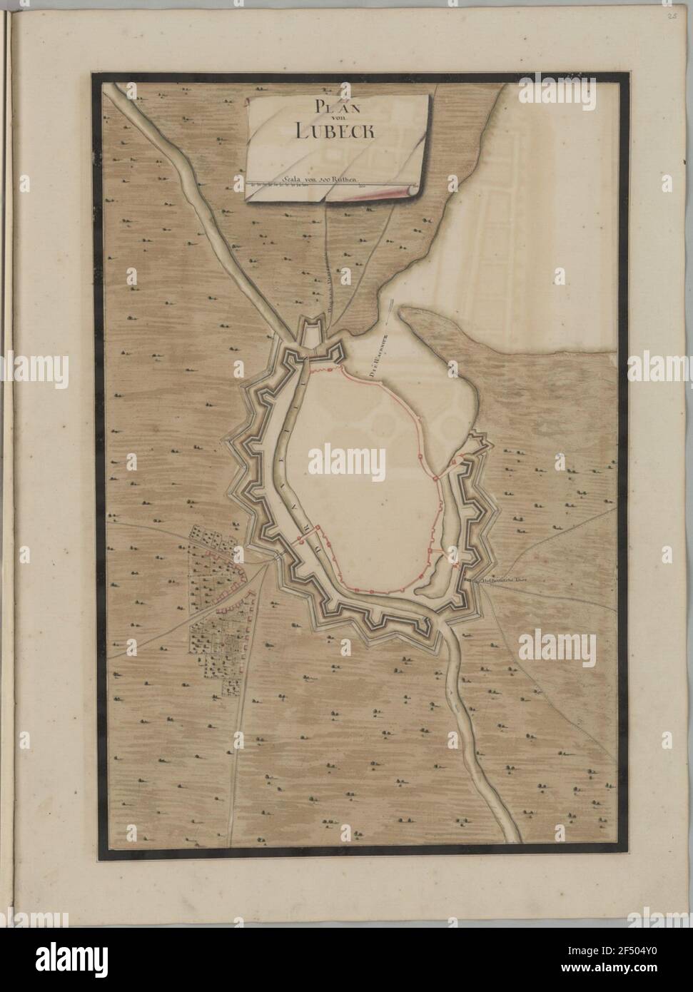 Plan of Lubeck Stock Photo - Alamy