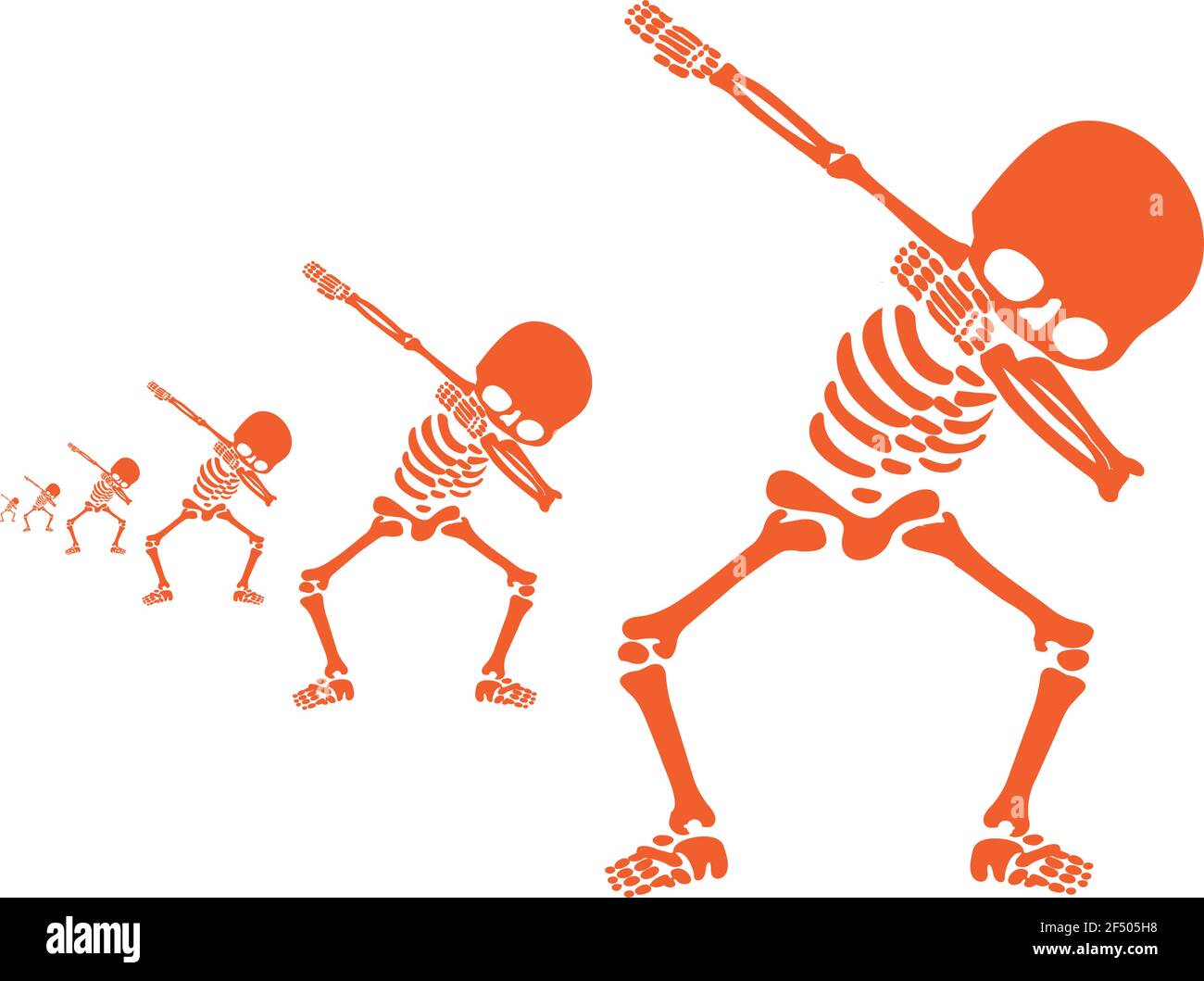 Skeleton dab, A group of skeletons dabbing Stock Vector Image & Art - Alamy
