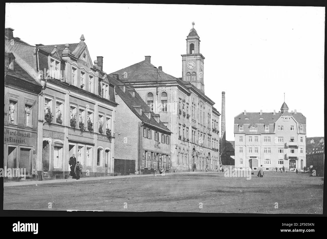 Geyer. Old market Stock Photo - Alamy
