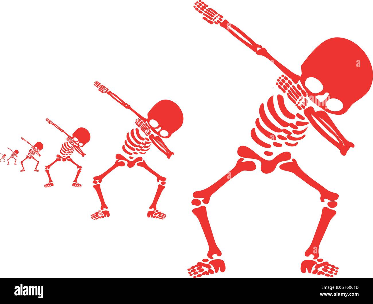 Skeleton dab, A group of skeletons dabbing Stock Vector Image & Art - Alamy