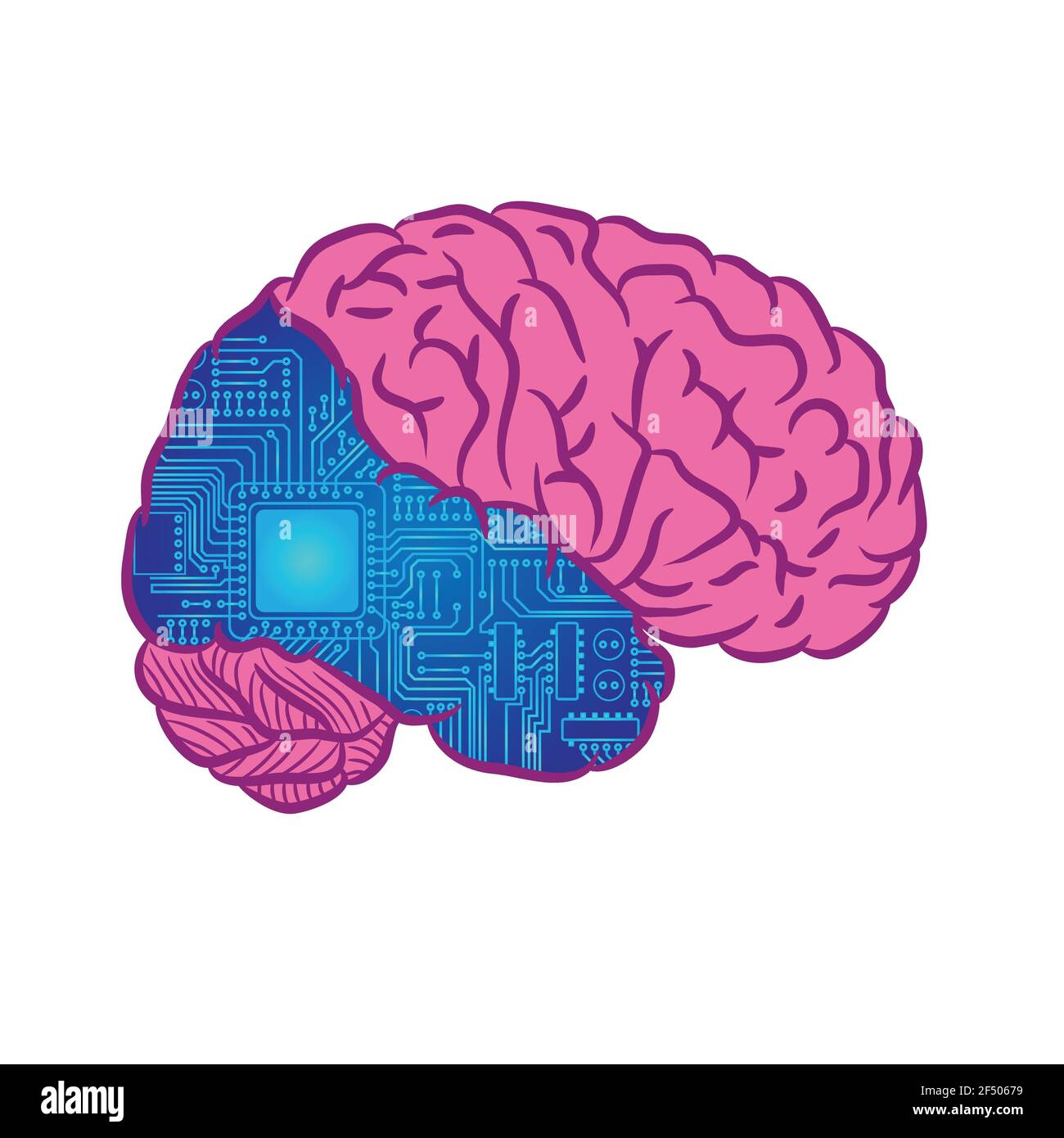 Abstract circuit board futuristic Cut Out Stock Images & Pictures - Alamy