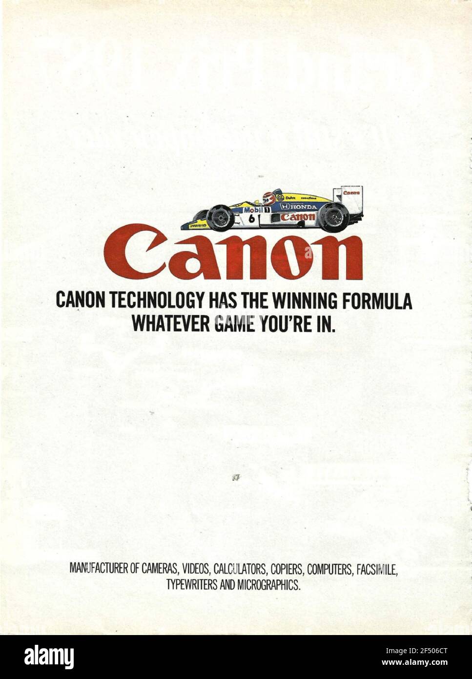 Vintage canon advertisement hi-res stock photography and images - Alamy