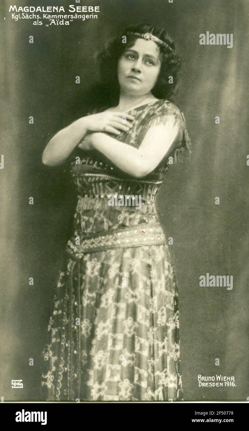Magdalena Seebe as aida Stock Photo - Alamy
