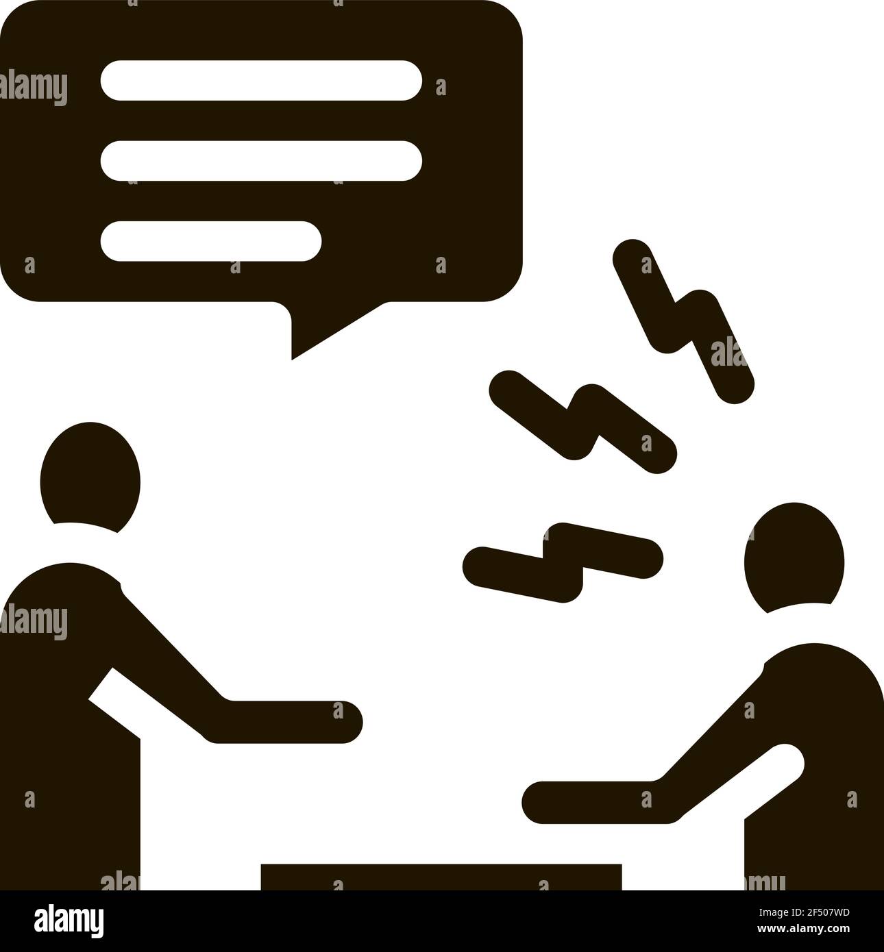 Verbal fight Stock Vector Images - Alamy