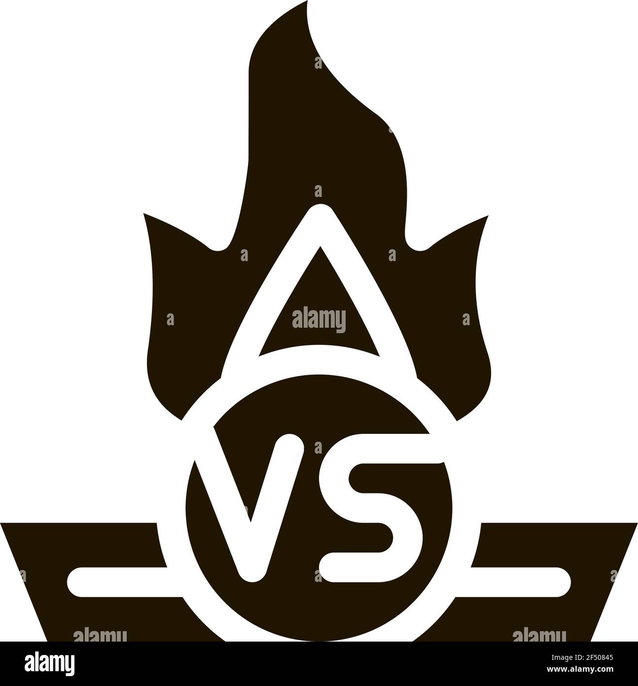 Battle Logo Icon Vector Glyph Illustration Stock Vector Image & Art - Alamy