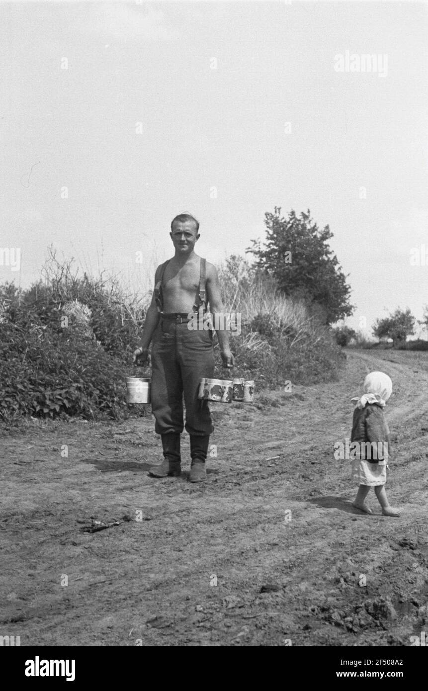 Second World War. For billeting. Soviet Union. Relatives of the German ...