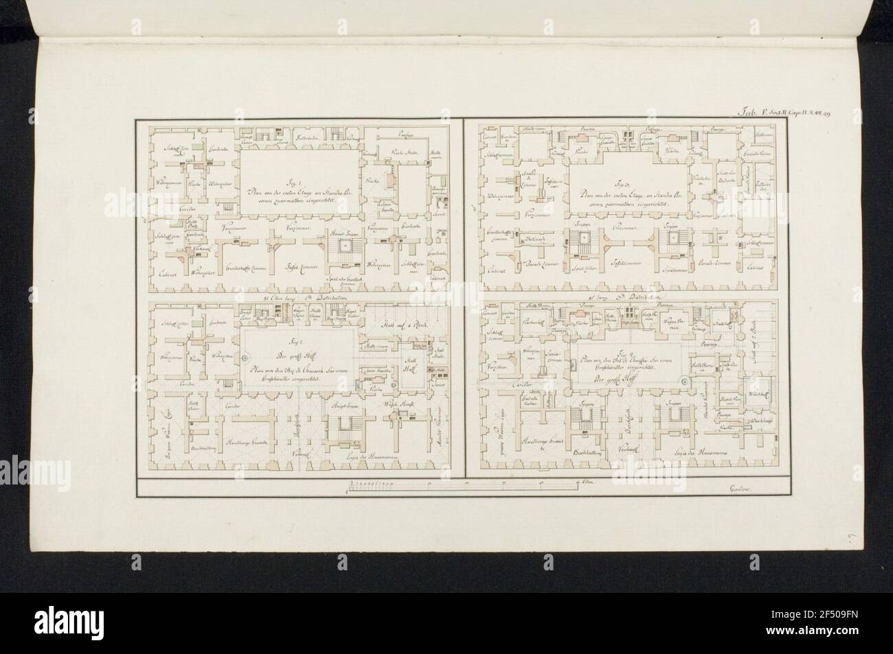 Residential house, ideal typical designs, floor plans Stock Photo - Alamy