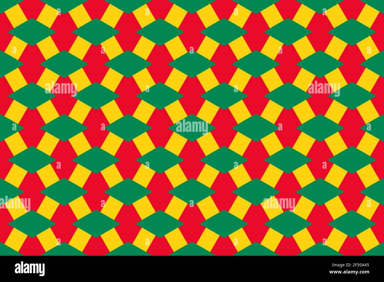 Simple geometric pattern in the colors of the national flag of Benin ...
