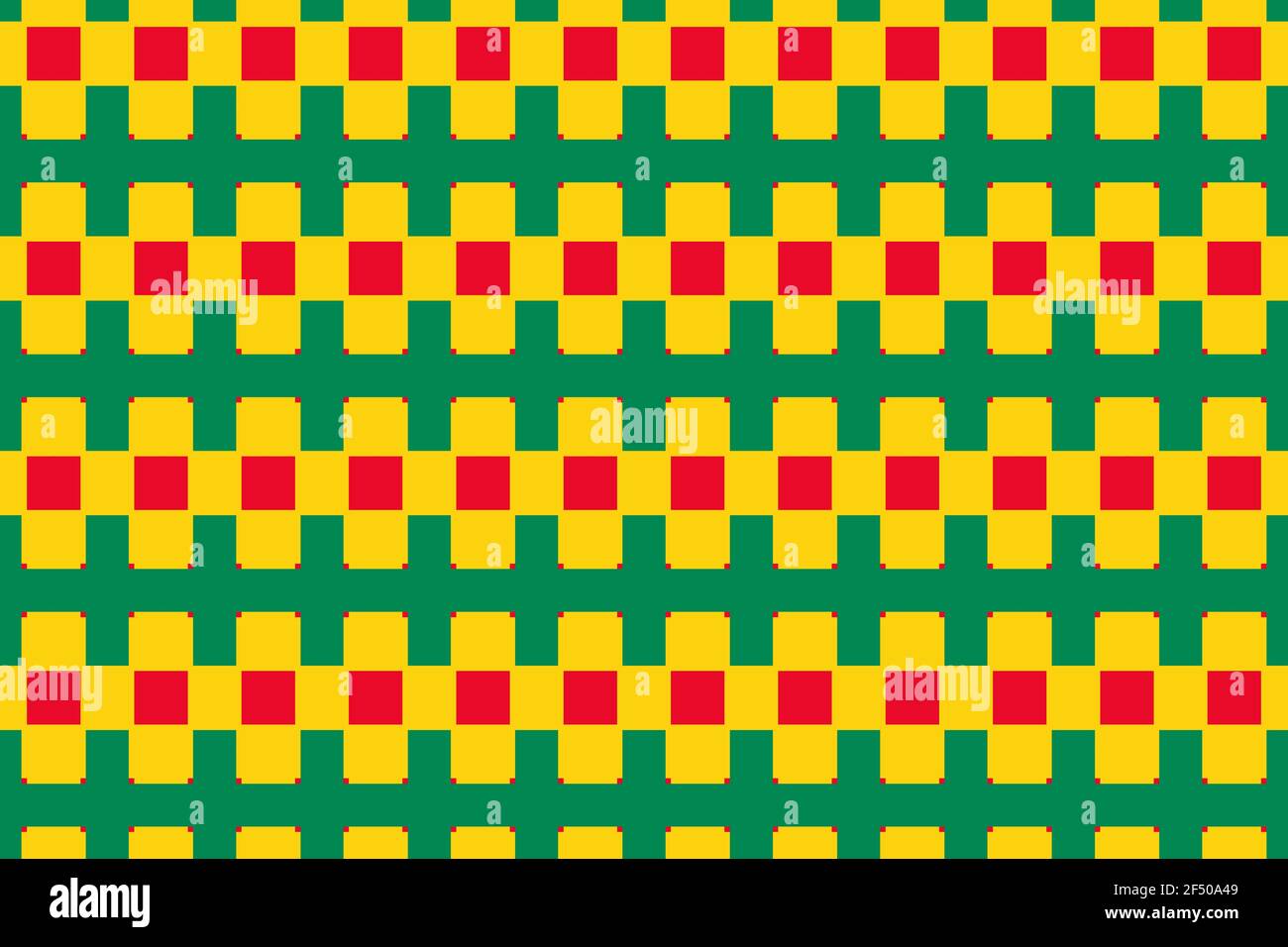 Simple geometric pattern in the colors of the national flag of Benin ...