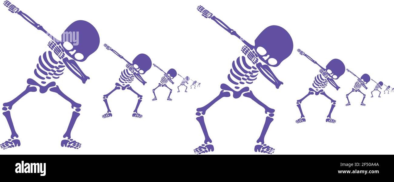 Skeleton dab, A group of skeletons dabbing Stock Vector Image & Art - Alamy