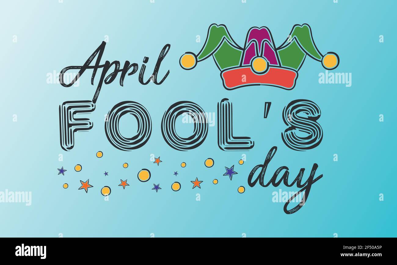 April fool day banner. Harlequin hats - Vector Stock Vector Image & Art ...