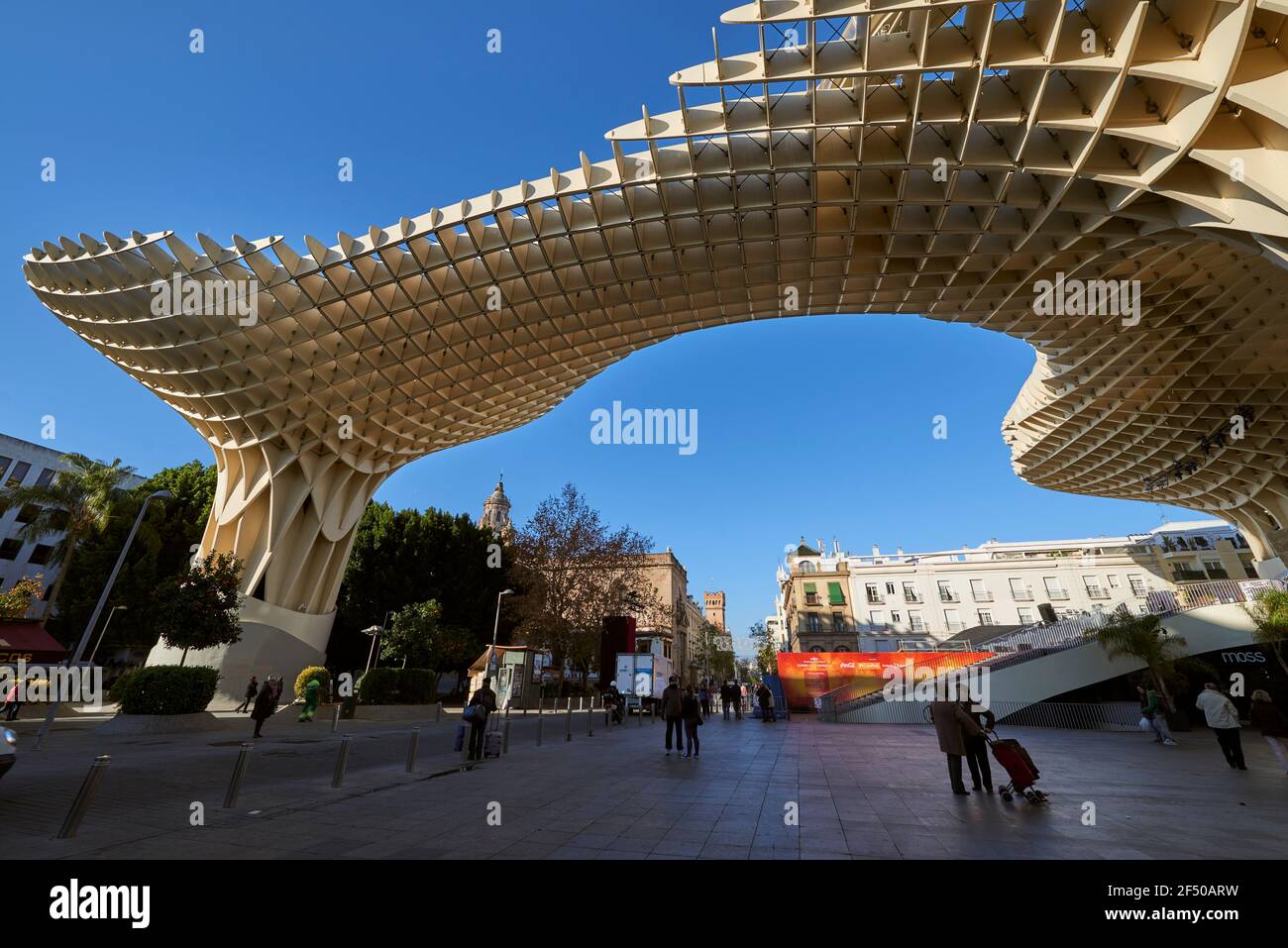 The Mushrooms Metropol Parasol Seville Andalusia Spain. World's largest ...
