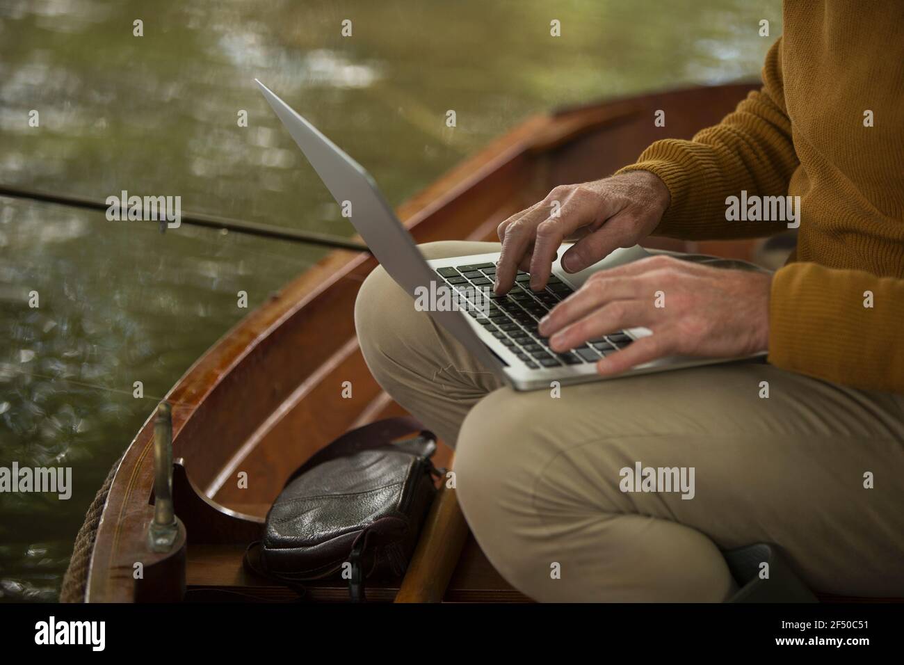 Fisherman laptop hi-res stock photography and images - Alamy
