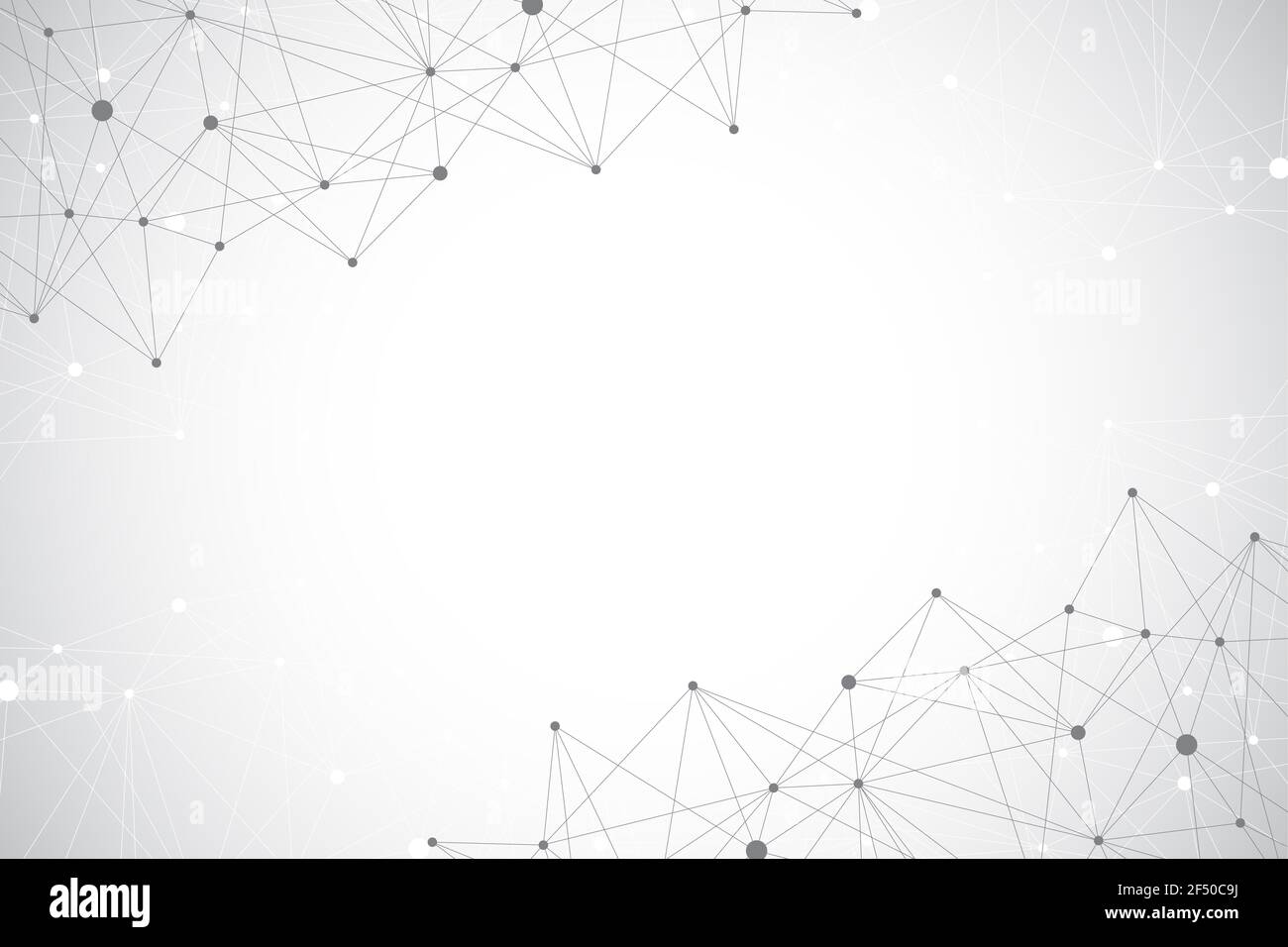 Big data visualization. Geometric abstract background visual ...