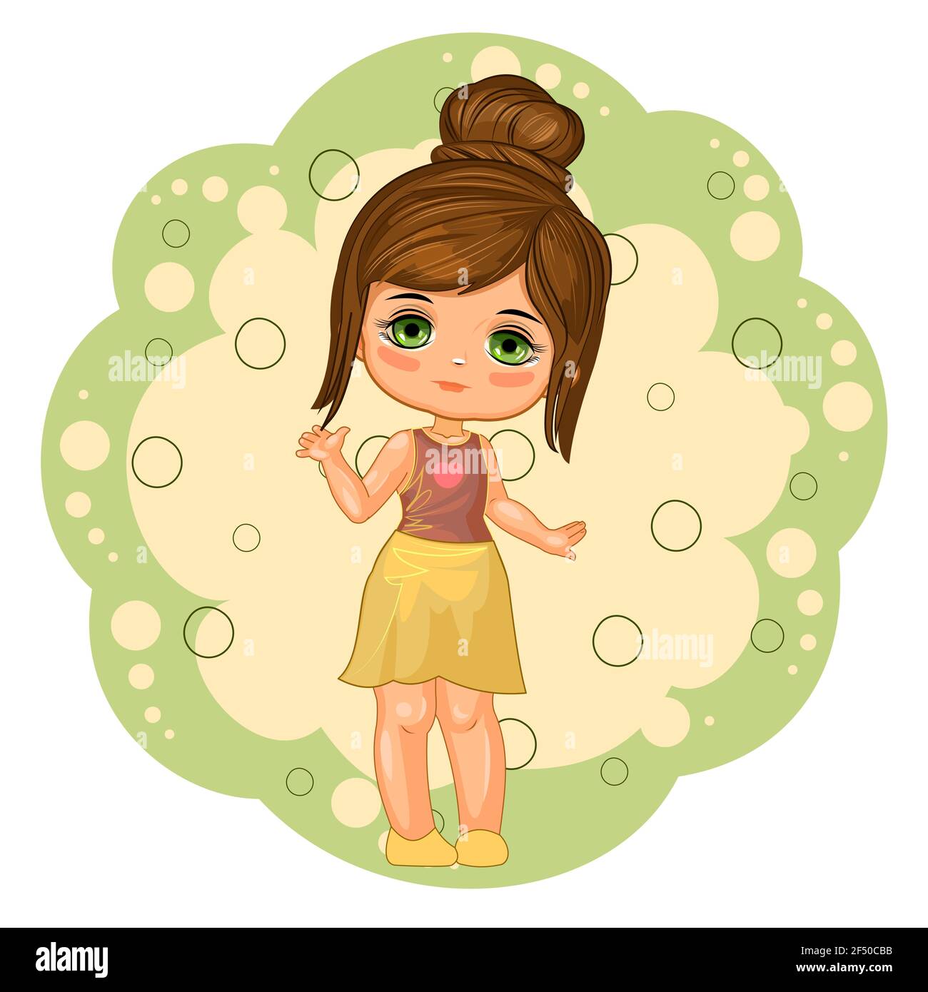 Funny Short Girl Cartoon
