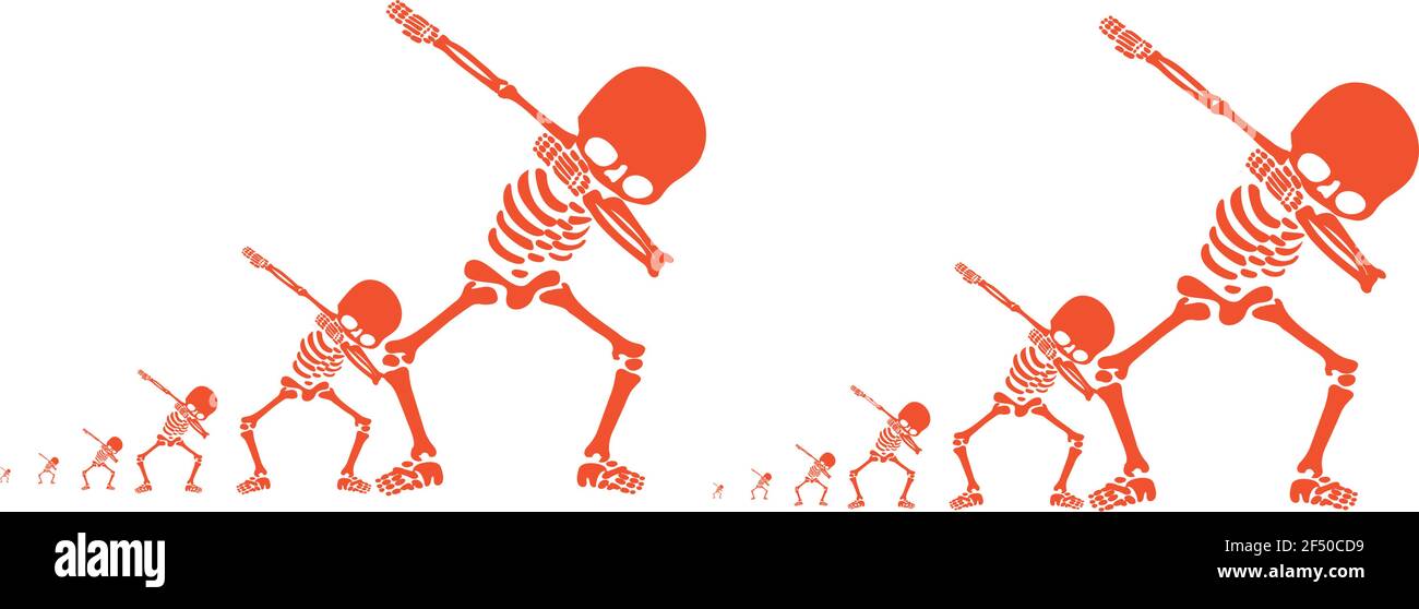 Skeleton dab, A group of skeletons dabbing Stock Vector Image & Art - Alamy