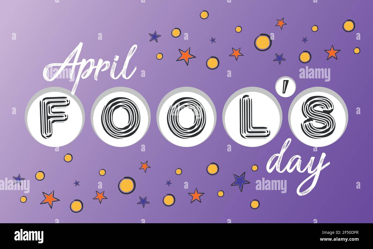 April fool day funny banner - Vector illustration Stock Vector Image ...