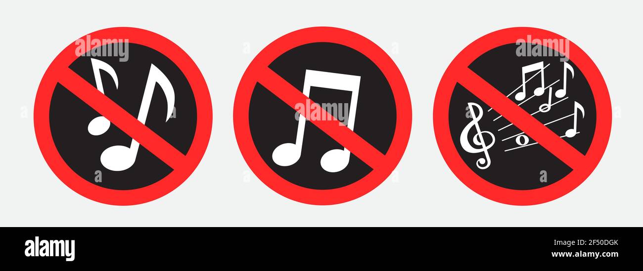 no music sound sign symbol sticker Stock Vector Image & Art - Alamy