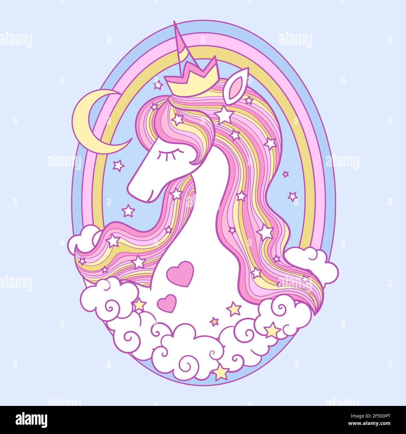 Princess unicorn hi-res stock photography and images - Alamy