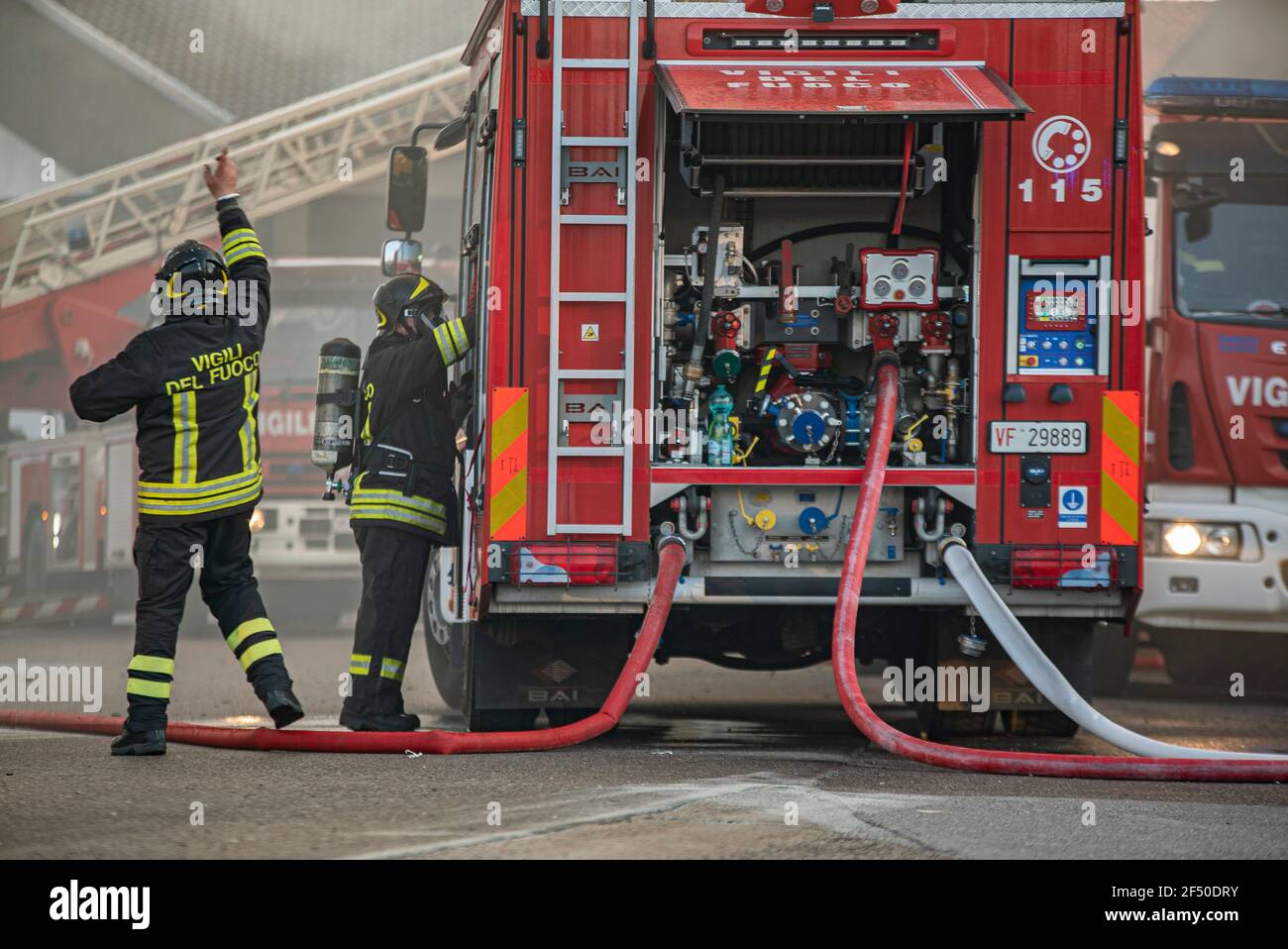 Firefighter inspection hi-res stock photography and images - Alamy