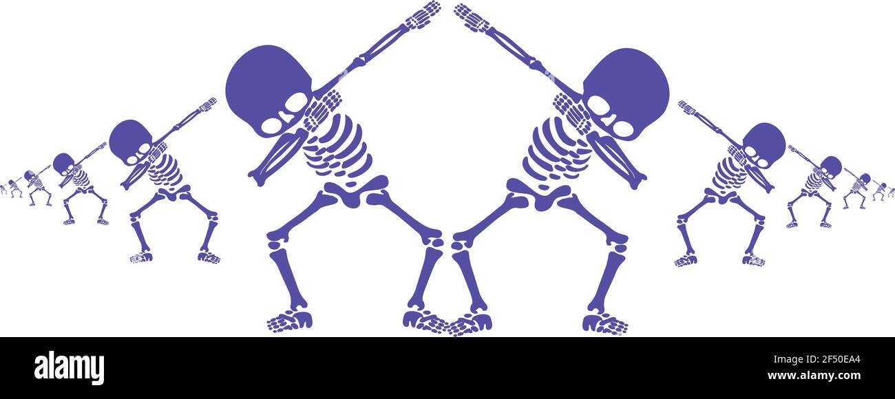 Skeleton dab, A group of skeletons dabbing Stock Vector Image & Art - Alamy