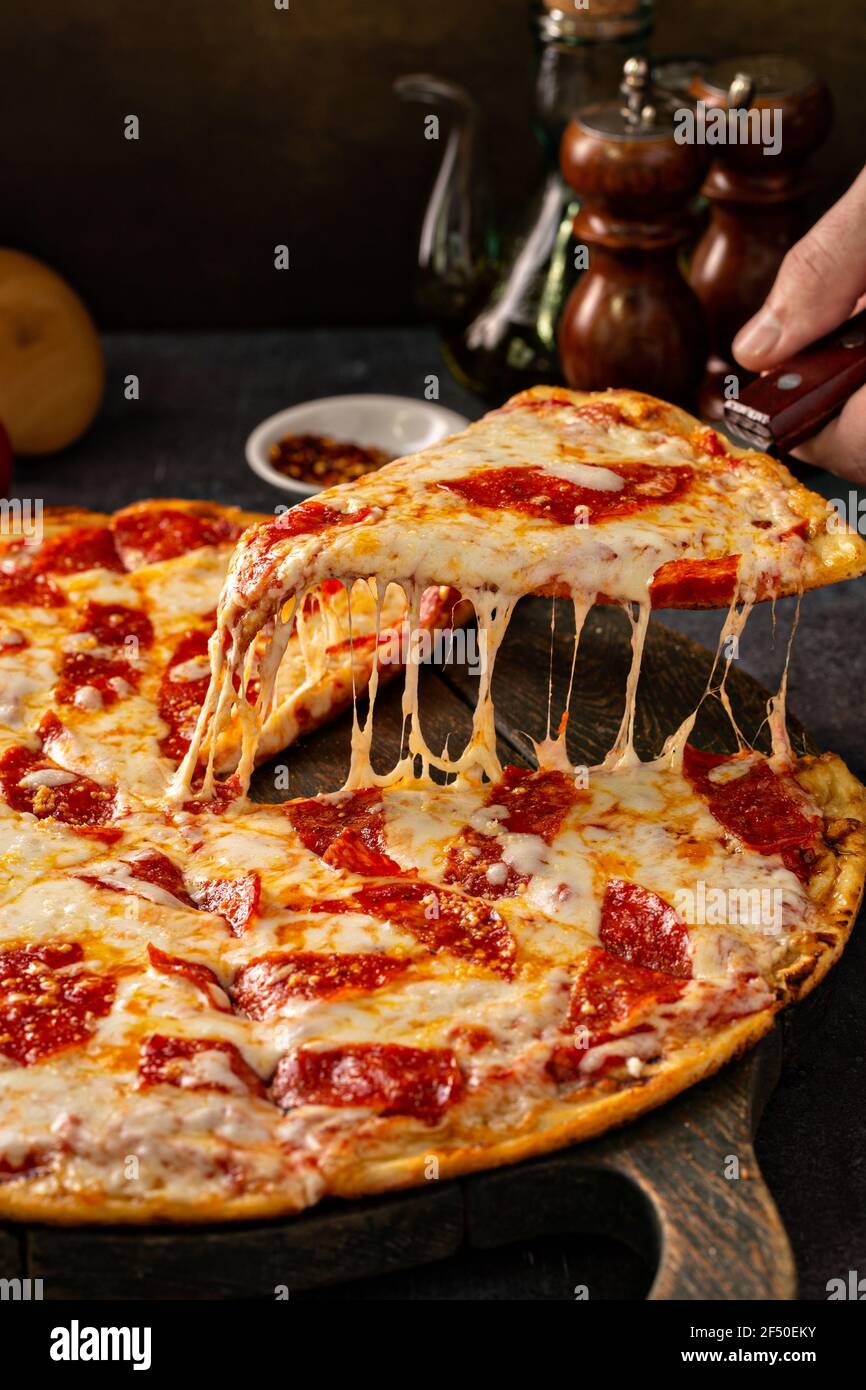 Stringy Cheese Pizza