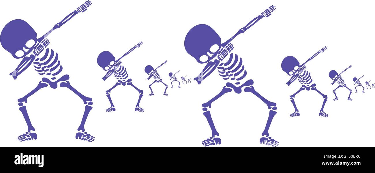 Skeleton dab, A group of skeletons dabbing Stock Vector Image & Art - Alamy