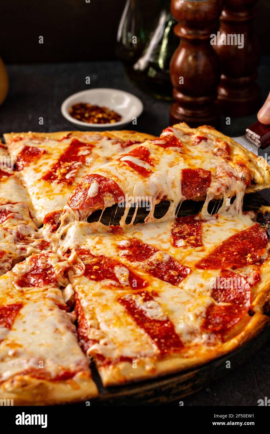 Stringy Cheese Pizza