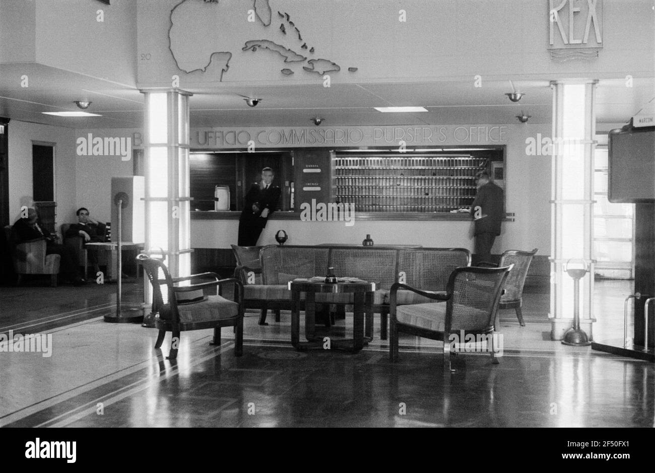 At currency exchange counter Black and White Stock Photos & Images - Alamy